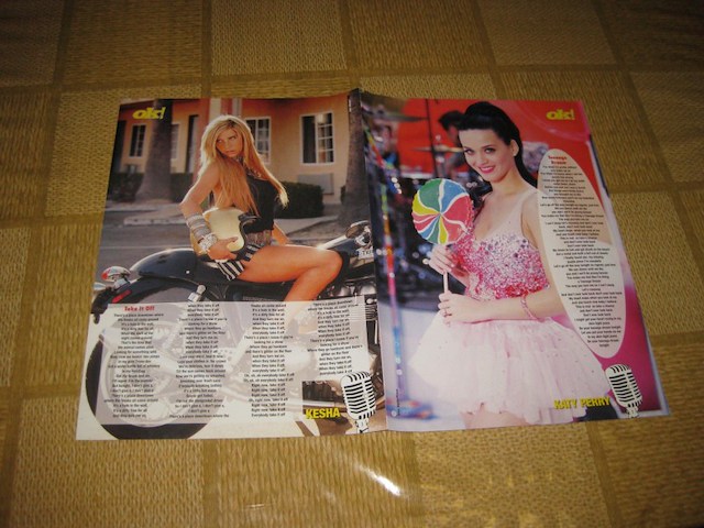 Poster Song Book: Justin Bieber, Kesha, Katty Perry, Br