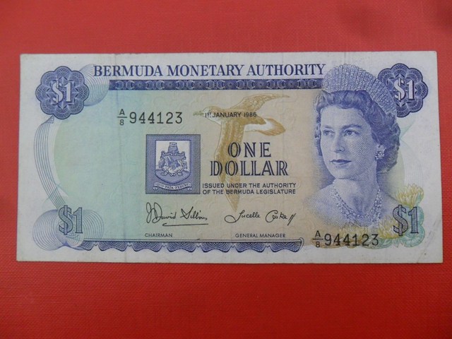 Bermuda - 1 Dollar 1986, v15, P7773, RRR