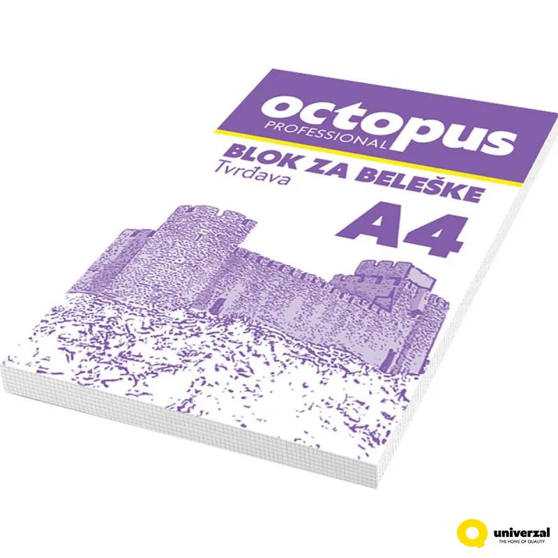 BLOK ZA BELEŠKE A4 50L OCTOPUS UNL-0526