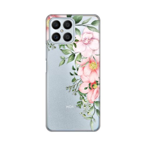 Silikonska futrola - maska print Skin za Huawei Honor X8 Gentle Rose Pattern