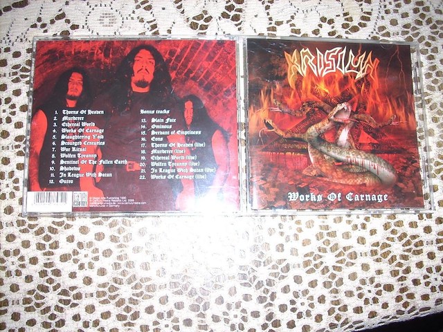 Krisiun - Works of carnage CD Century Media 2008.