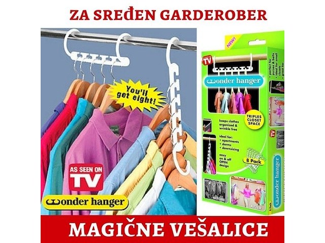 Magicne vesalice organizator za ormar