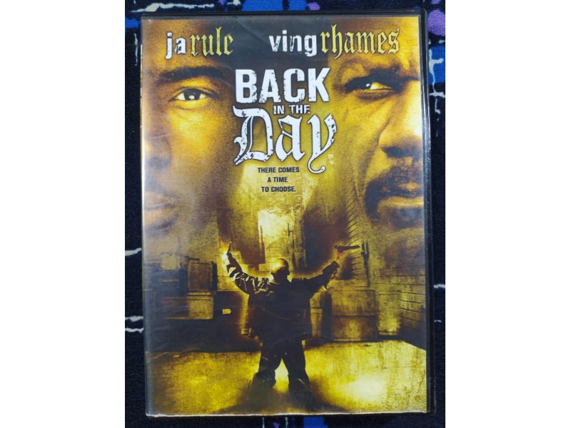 Back in the Day (Strano izdanje) dvd