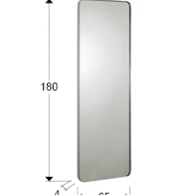 Zidno ogledalo Orio pravougaono srebrno veće SCHULLER