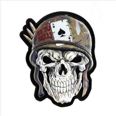 Amblem patch ARMY "Skull in a helmet" 3D