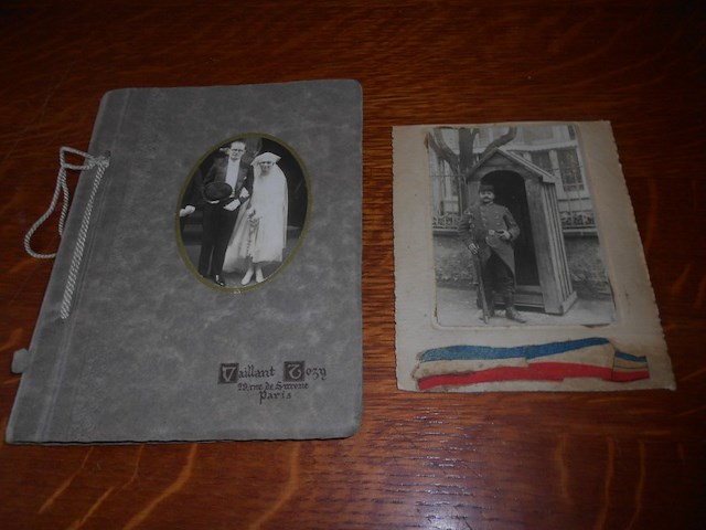 fotografije vojnik + album sa venčanja 1910-1920g