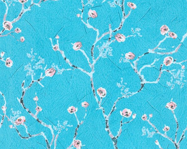 A.S. CRÉATION WALLPAPER «FLORAL, BLUE, COLORFUL» 387393