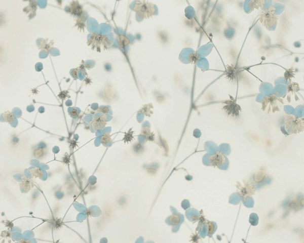 A.S. CRÉATION WALLPAPER «FLORAL, BLUE, CREAM, GREY» 387262