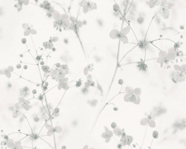 A.S. CRÉATION WALLPAPER «FLORAL, GREY, WHITE» 387263