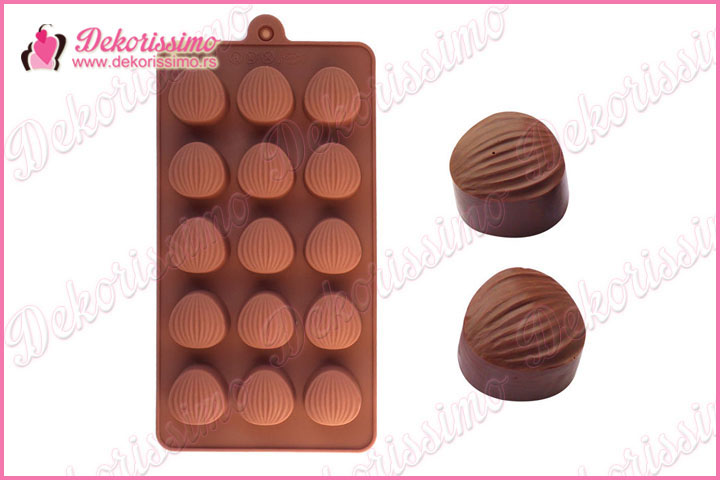 Silikonska modla za praline badem – K6045