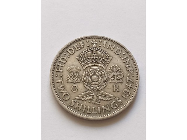 2 Šilinga 1947.g - Engleska -