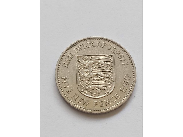 5 New Pence 1980.g - Bailiwick Of Jersey - Elizabeta