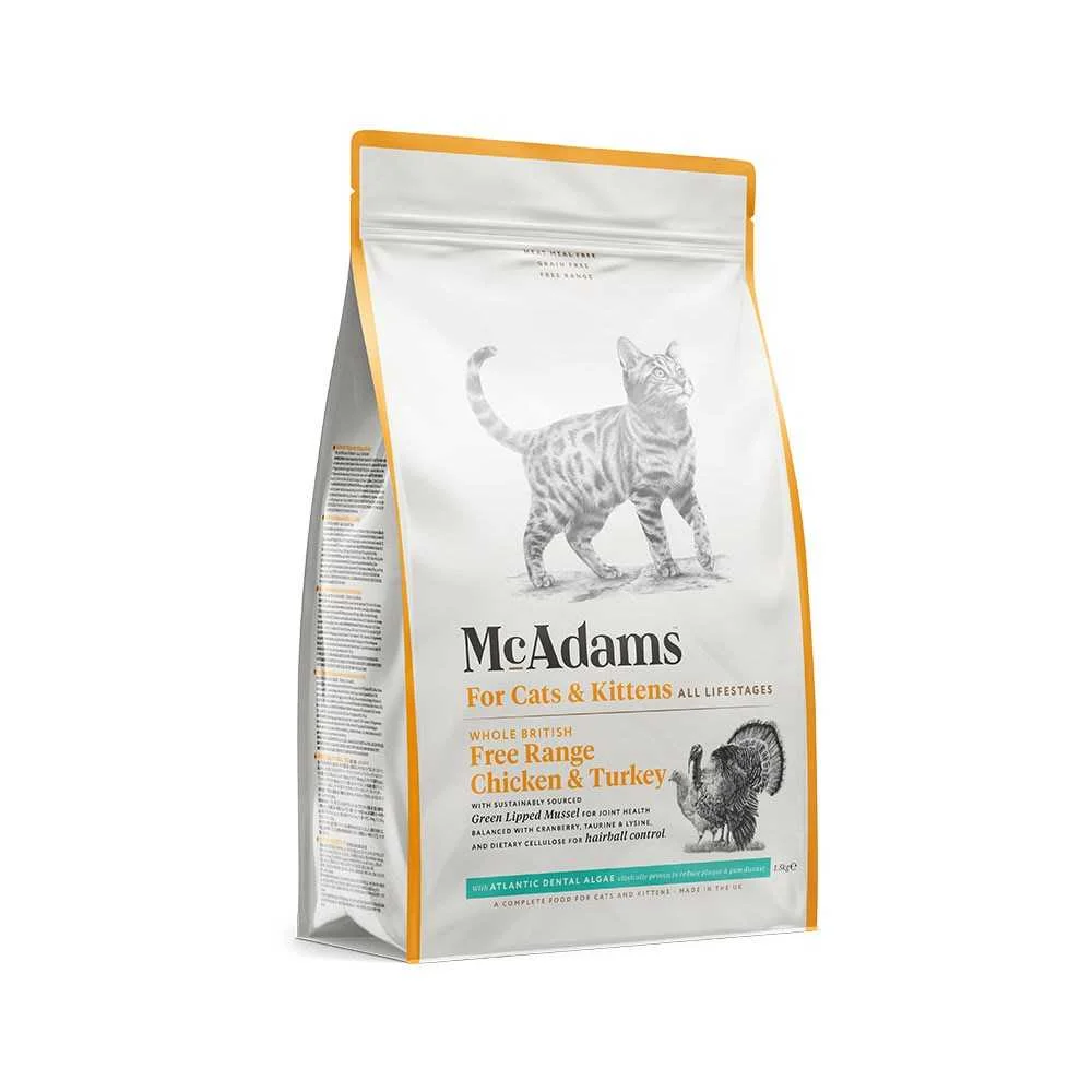 Mc Adams hrana za mačke i mačiće - Free range chicken & Turkey 1.5kg