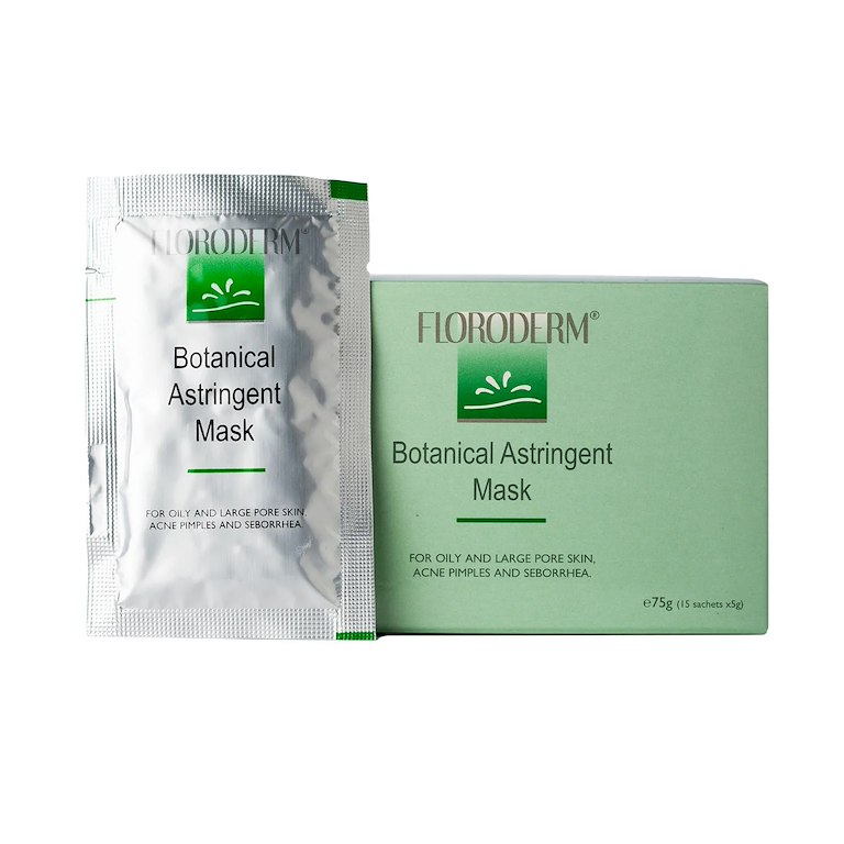 BOTANICAL ASTRIGENT MASK FLORODERM, SET 15 KOMADA PO 5 GR