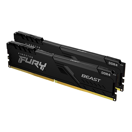 KINGSTON Fury Beast 32GB (2 x 16GB) DDR4 3200MHz CL16 - KF432C16BB1K2/32