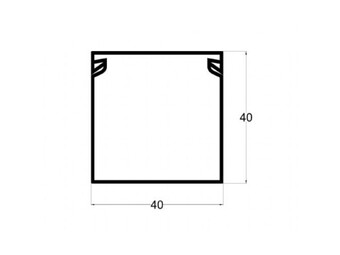 Kanalica ME-40x40mm 2m kablovski kanal PVC