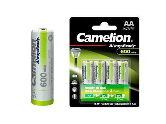 Camelion punjiva baterija, HR6, 600mAh, Always Ready