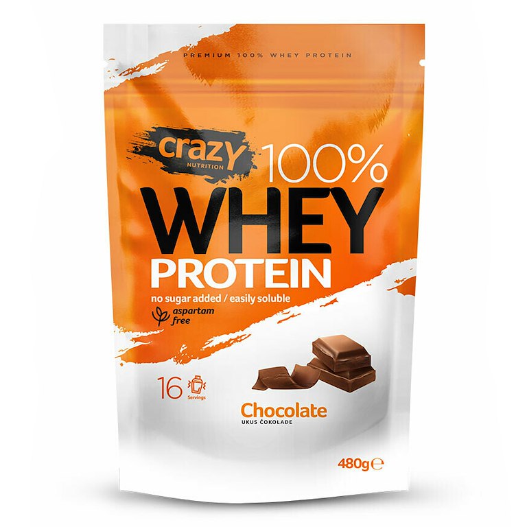 WHEY PROTEIN
ČOKOLADA 480gr