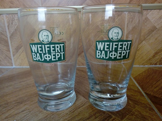 Weifert pivo - 2 čaše od 0,3L