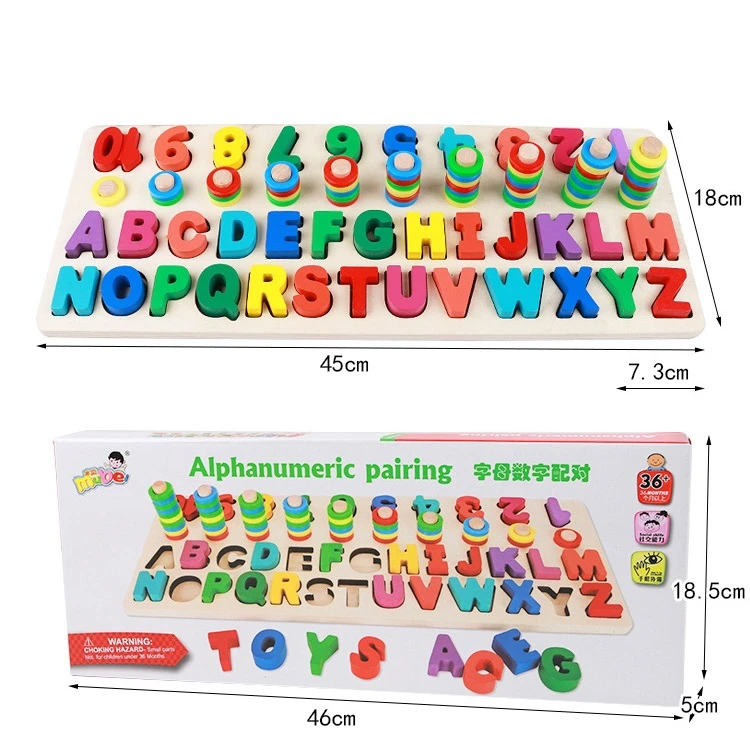 Drvena slova kružić 4259 - drvene edukativne igračke