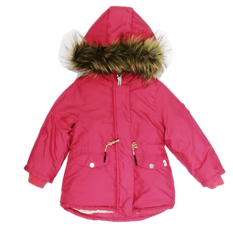 Jakna za devojčice pink M20815 - duga zimska jakna za devojčice