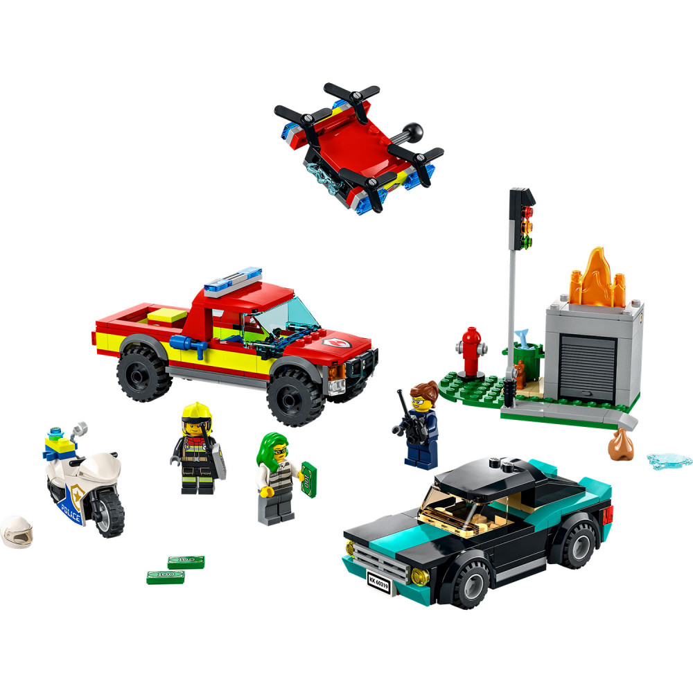 LEGO 60319 Policijska potera i vatrogasci