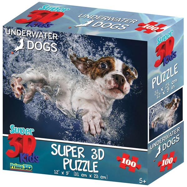 Prime 3D Super 3D puzzle Underwater Dogs 48 delova 31X23cm 13661