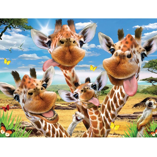 Prime 3D Super puzzle Žirafe 500 delova 61x46cm Selfi 10374