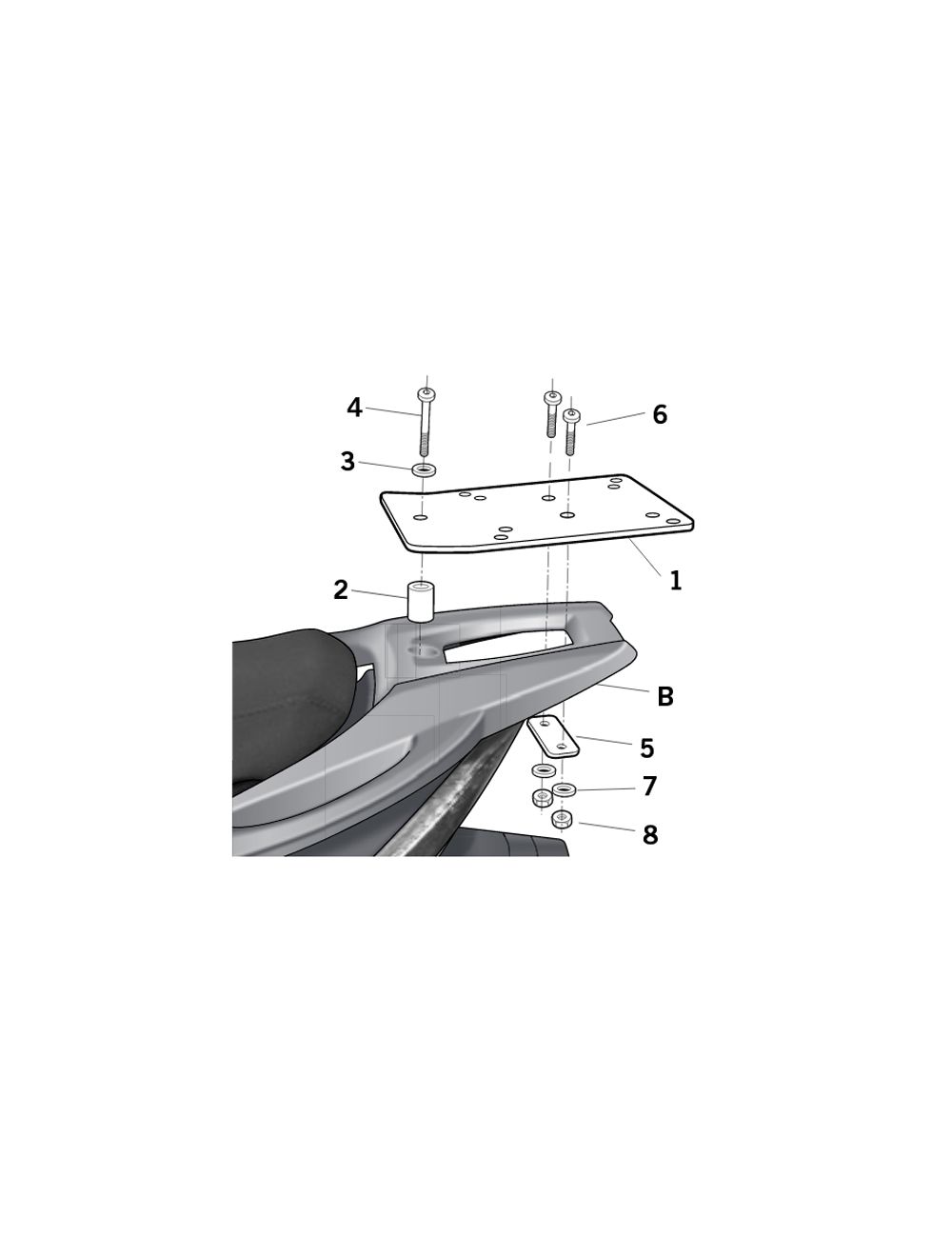 SHAD TOP KYMCO AGILITY CITY 125/08