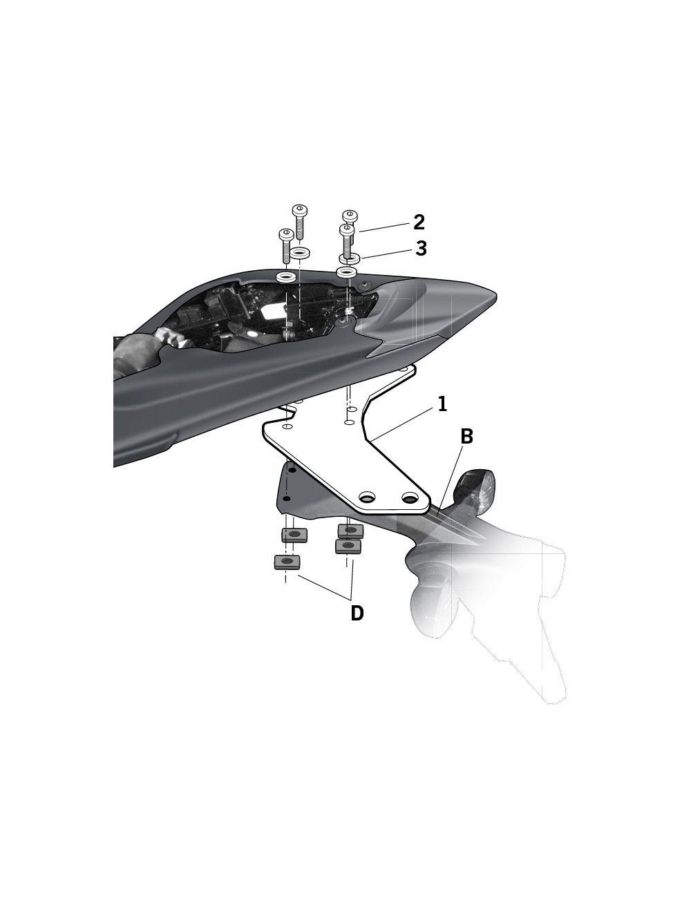 SHAD NOSAC HONDA HORNET/CBRF600