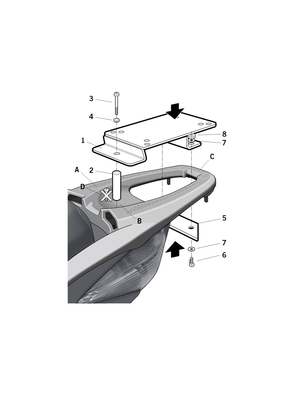 SHAD NOSAC HONDA SH300i '10 PASSION 125