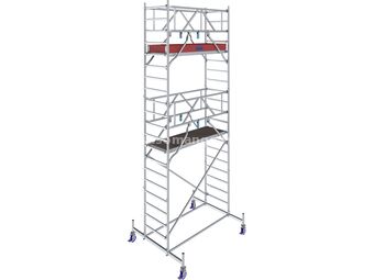 Krause STABILO aluminijumska pokretna skela - serija 10 -visina gaz. 4,4m/ radna v. 6,4m, (2,00x0...