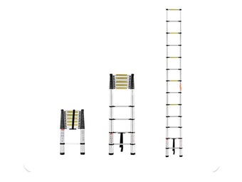 Teleskopske aluminijumske merdevine 3.8 m