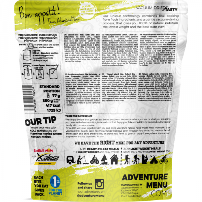 Leća Dhal - Adventure Menu