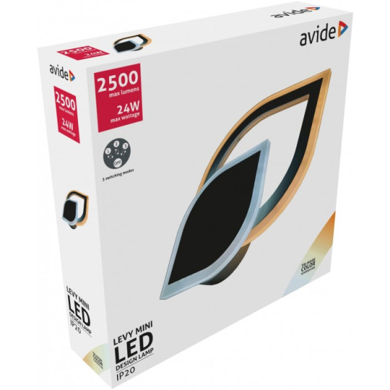 ZIDNA LED PLAFONJERA DEKOR OYSTER LEVY MINI 24W TROBOJNA 3 ON/OFF