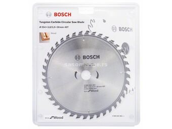 .List kružne testere za drvo Ø254x2,5x30/40z Eco Bosch 2608644383