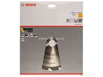 List kružne testere Construct Wood Bosch 2608640635, 230 x 30 x 2,8 mm; 16