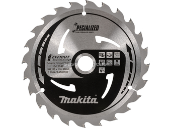 Makita List za testeru od tvrdog metala EFFICUT 165x20x1,5x24 - E-12142