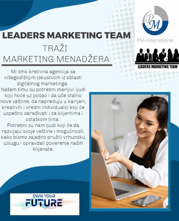 Trazimo INTERNACIONAL MARKETING MENADZERE