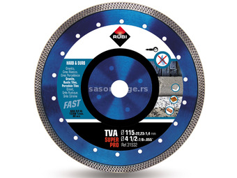 RUBI dijamantski disk TVA 115 SUPERPRO, Øfi115mm x22.2mm za granit/keramiku