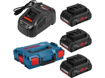 .Bosch Set 3 x ProCORE 18V 4,0Ah + GAL 1880 CV + L-Boxx 102 (0615990L1R)