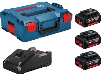 .BOSCH 18V STARTER SET 3X GBA 18V 5,0AH + GAL 18V-40 + L-BOXX 136