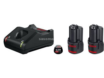 .Bosch set akumulatora 2x GBA 12V 2.0Ah + 1x punjač GAL 12V-40 - (1600A019R8)