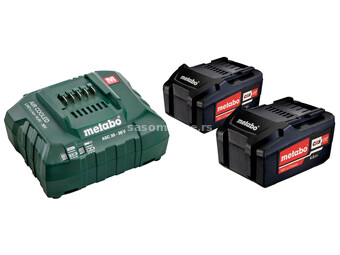 Baterijski komplet sa punjačem 18V Metabo Basic Set 2 x 4. 0 Ah