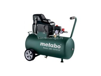 Metabo kompresor za vazduh bezuljni BASIC 280-50 W OF - 50 L (601529000)