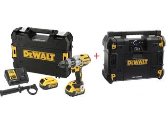 DeWalt akumulatorski vibracioni odvijač-bušilica bez četkica 18V/5Ah DCD996P2R + RADIO