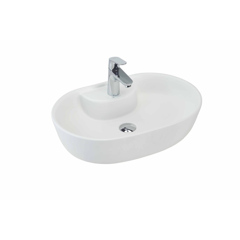 Lavabo sa rupom Knidos beli 60cm