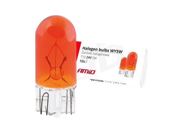 Halogene sijalice WY5W T10 5W W2.1x9.5d AMBER 24V 10kom