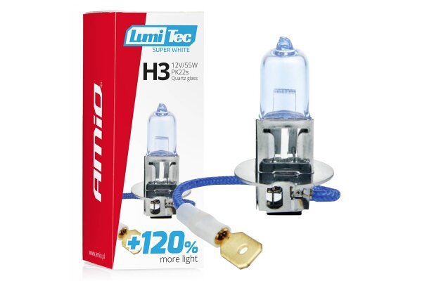 Halogena sijalica H3 12V 55W LumiTec Super White + 120%