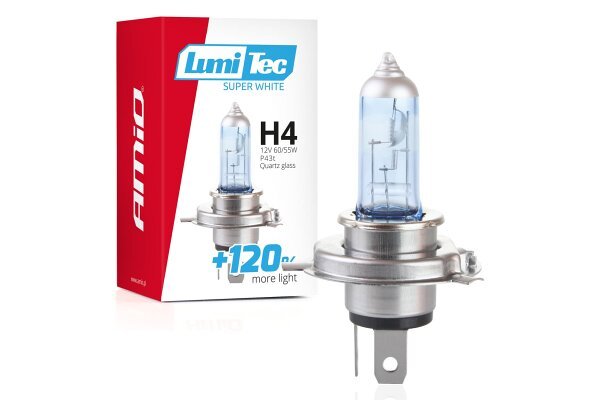 Halogena sijalica H4 12V 60/55W LumiTec Super White + 120%